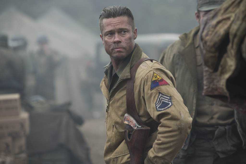 Wardaddy (Brad Pitt) in Columbia Pictures' FURY. - HeyUGuys