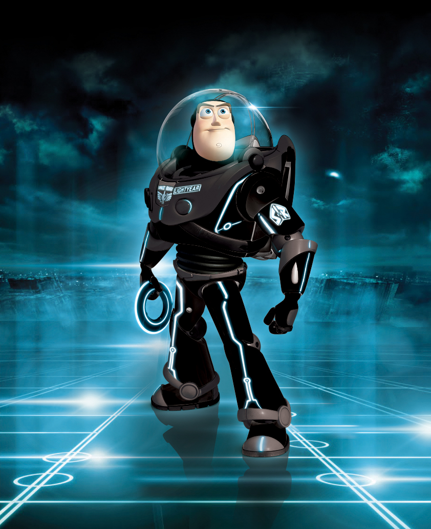 Awesome Tron Legacy Fan Art puts Buzz Lightyear and a London Bus on The ...