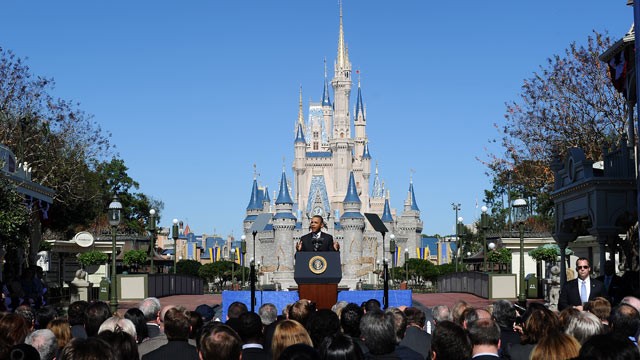 In Photos: Barack Obama Visits Disney World Florida - HeyUGuys