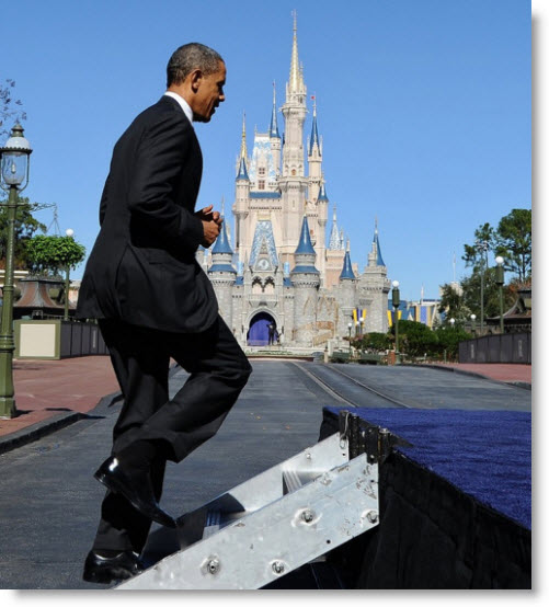 In Photos: Barack Obama Visits Disney World Florida - HeyUGuys