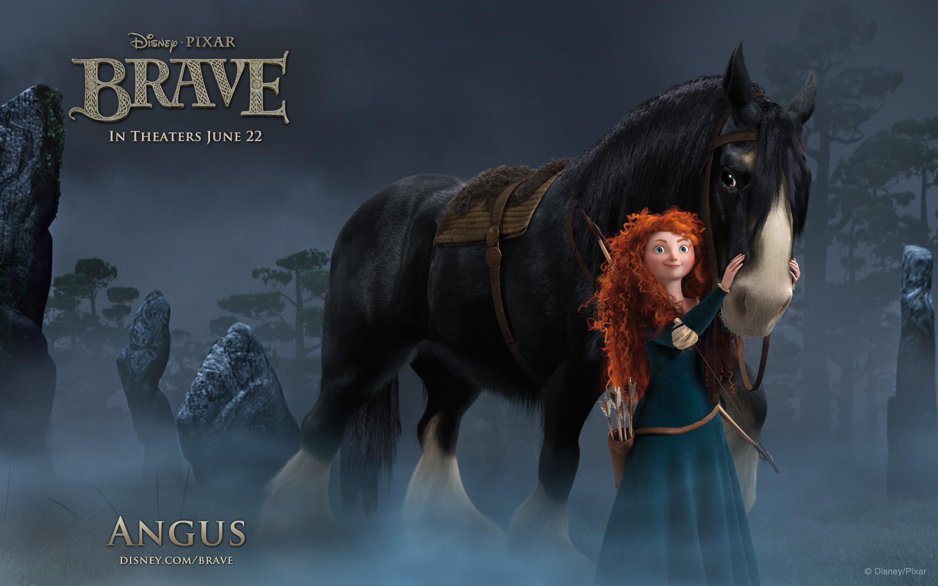Pixar’s Brave gets a Fantastic Set of Character Wallpapers - HeyUGuys