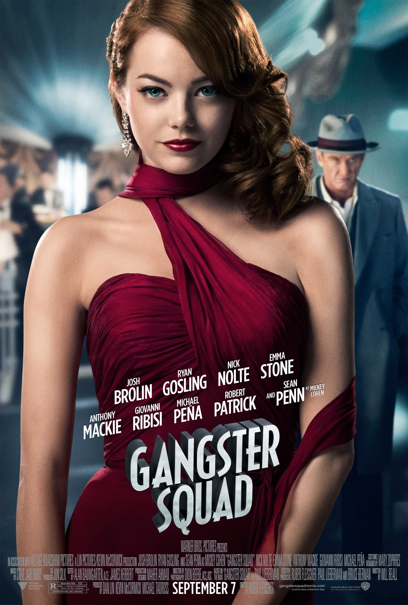 Emma Stone And Ryan Gosling Gangster Squad