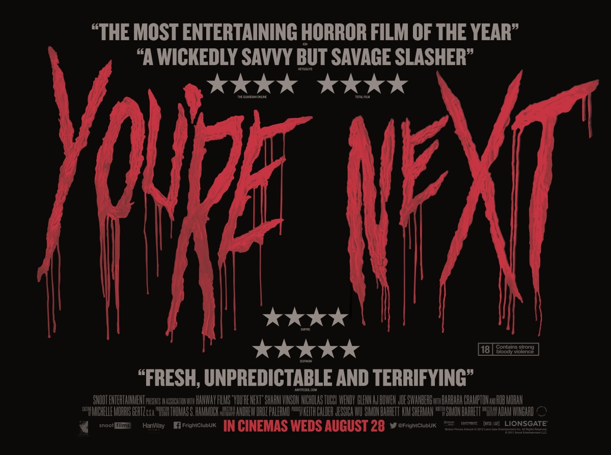You're Next UK Quad Poster - HeyUGuys
