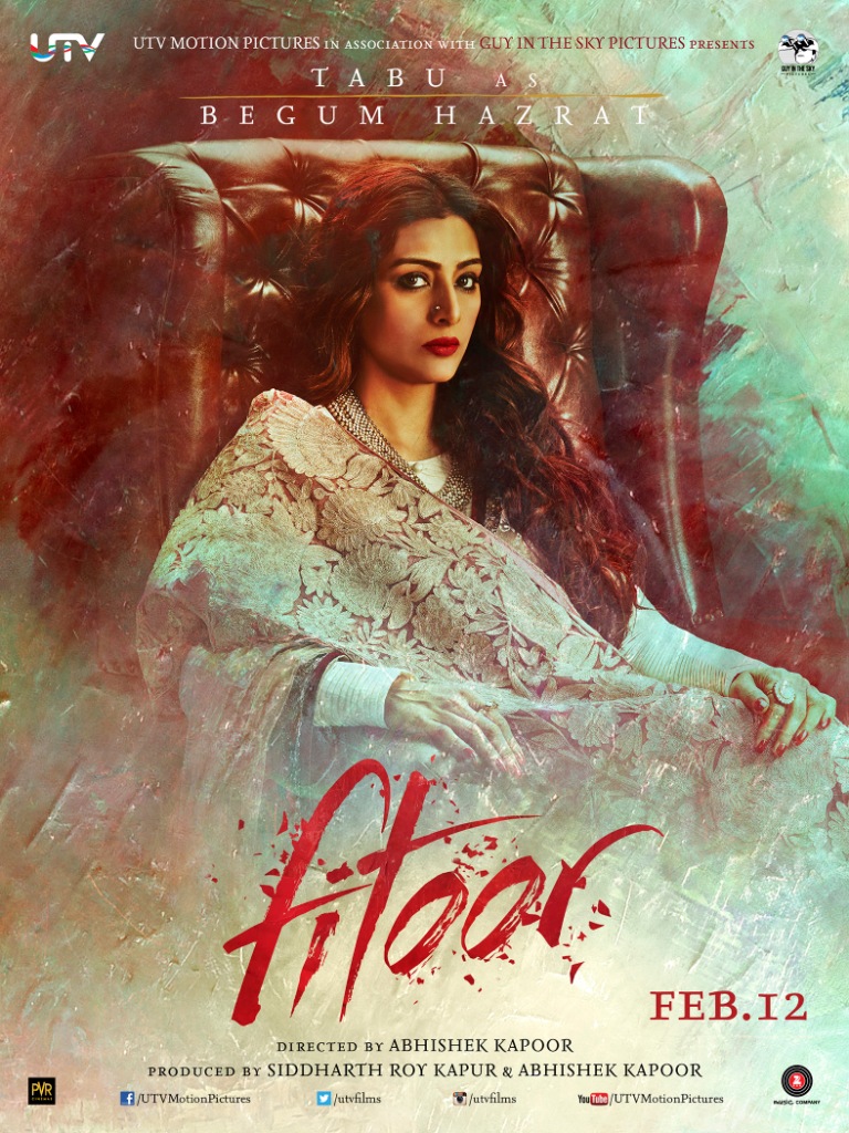 Fitoor Posters & Trailer starring Aditya Roy Kapur, Katrina Kaif & Tabu ...