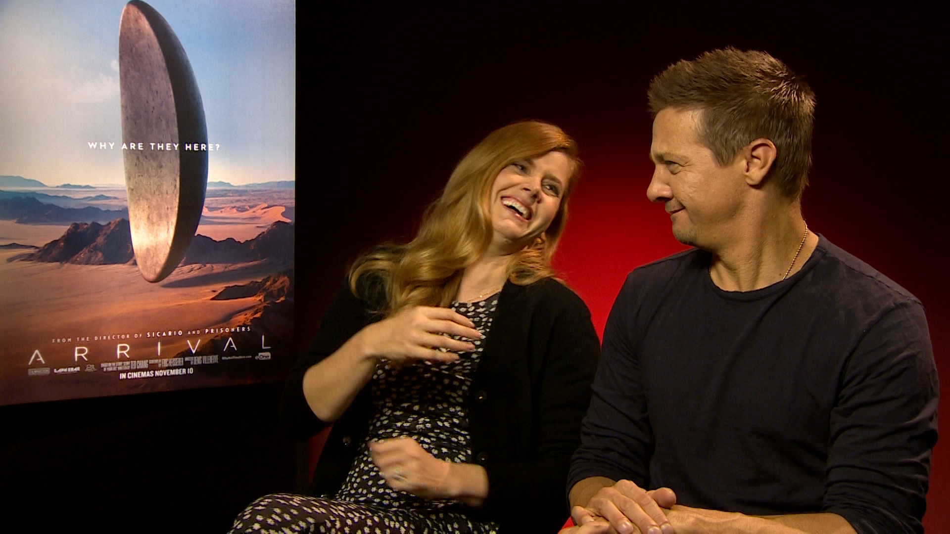 Jeremy Renner & Amy Adams Arrival Movie Interview