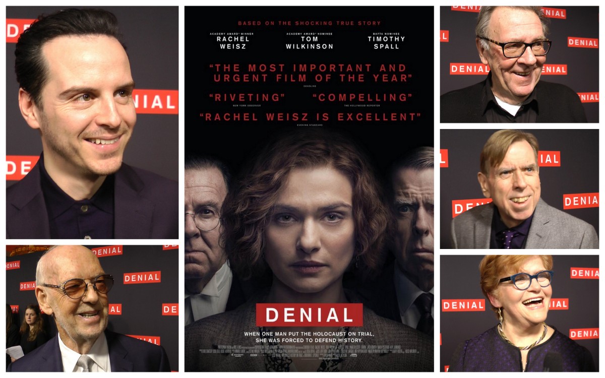 Denial cast premiere interviews | Rachel Weisz | Timothy Spall | Tom ...