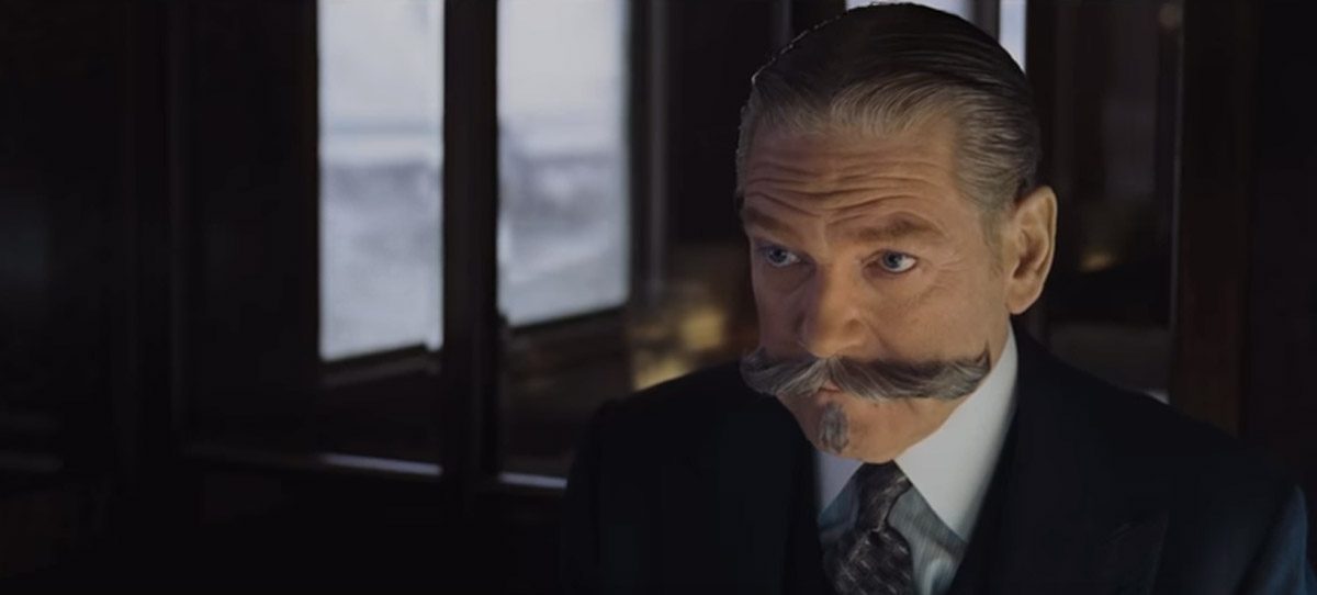 Kenneth Branagh's moustache leads the way in the hunt for the murderer ...