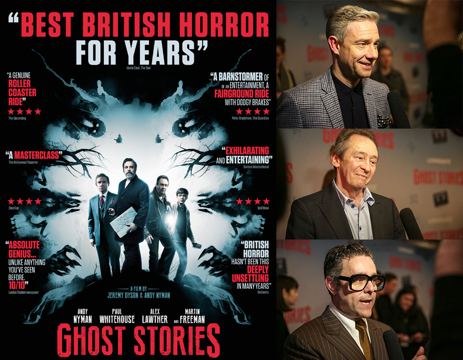 Ghost Stories Premiere Interviews - Martin Freeman, Paul Whitehouse ...