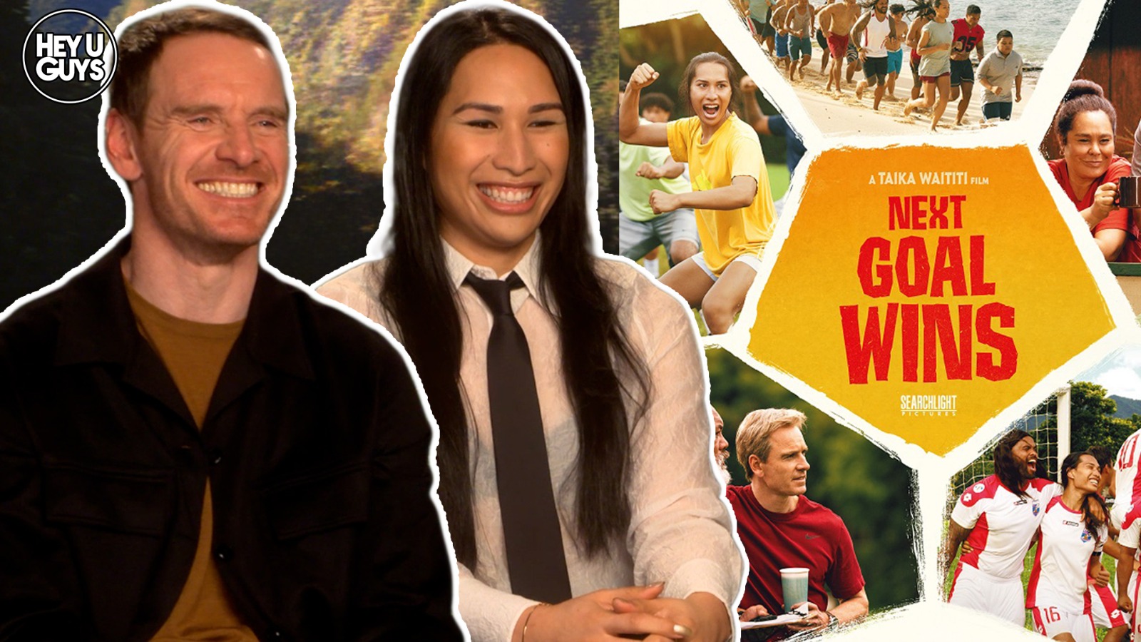 Next Goal Wins Interviews: Michael Fassbender, Taika Waititi, Kaimana & Jaiyah Saelua on ...