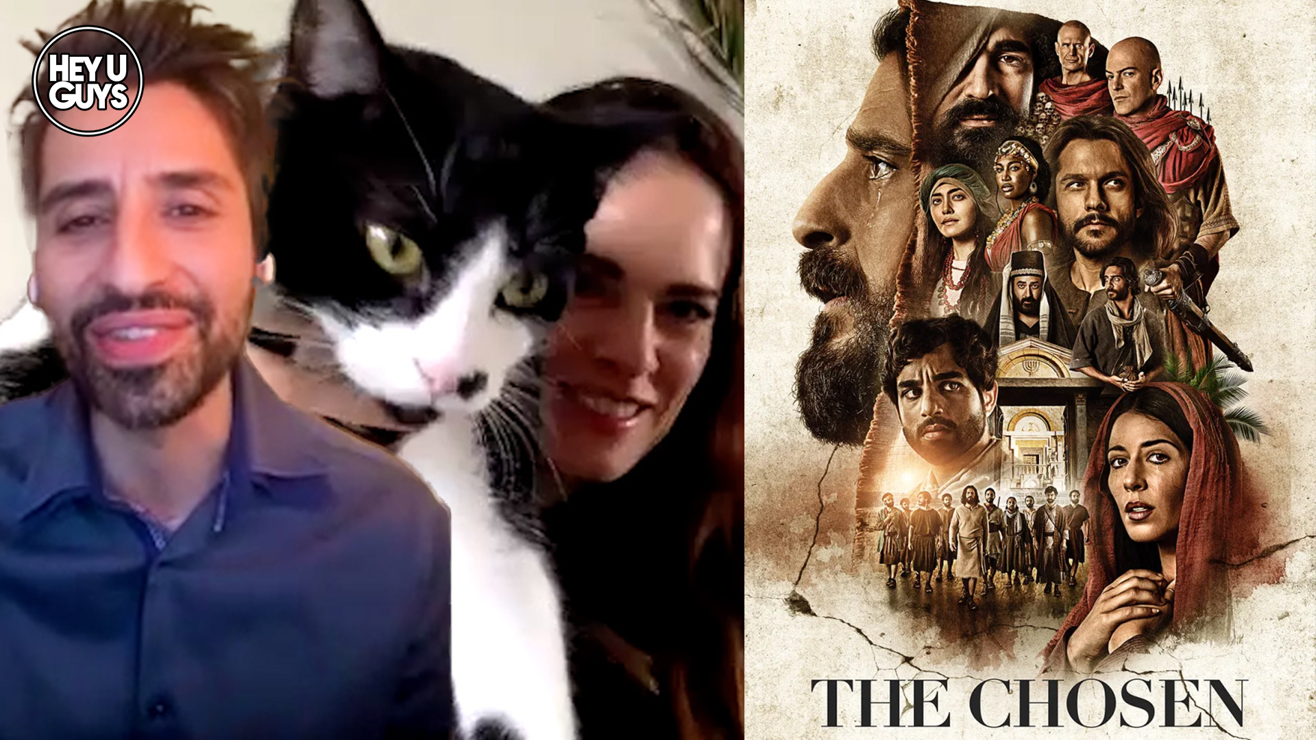 David Amito & Amy Bailey + Ninja the Cat - The Chosen Season 4 - HeyUGuys