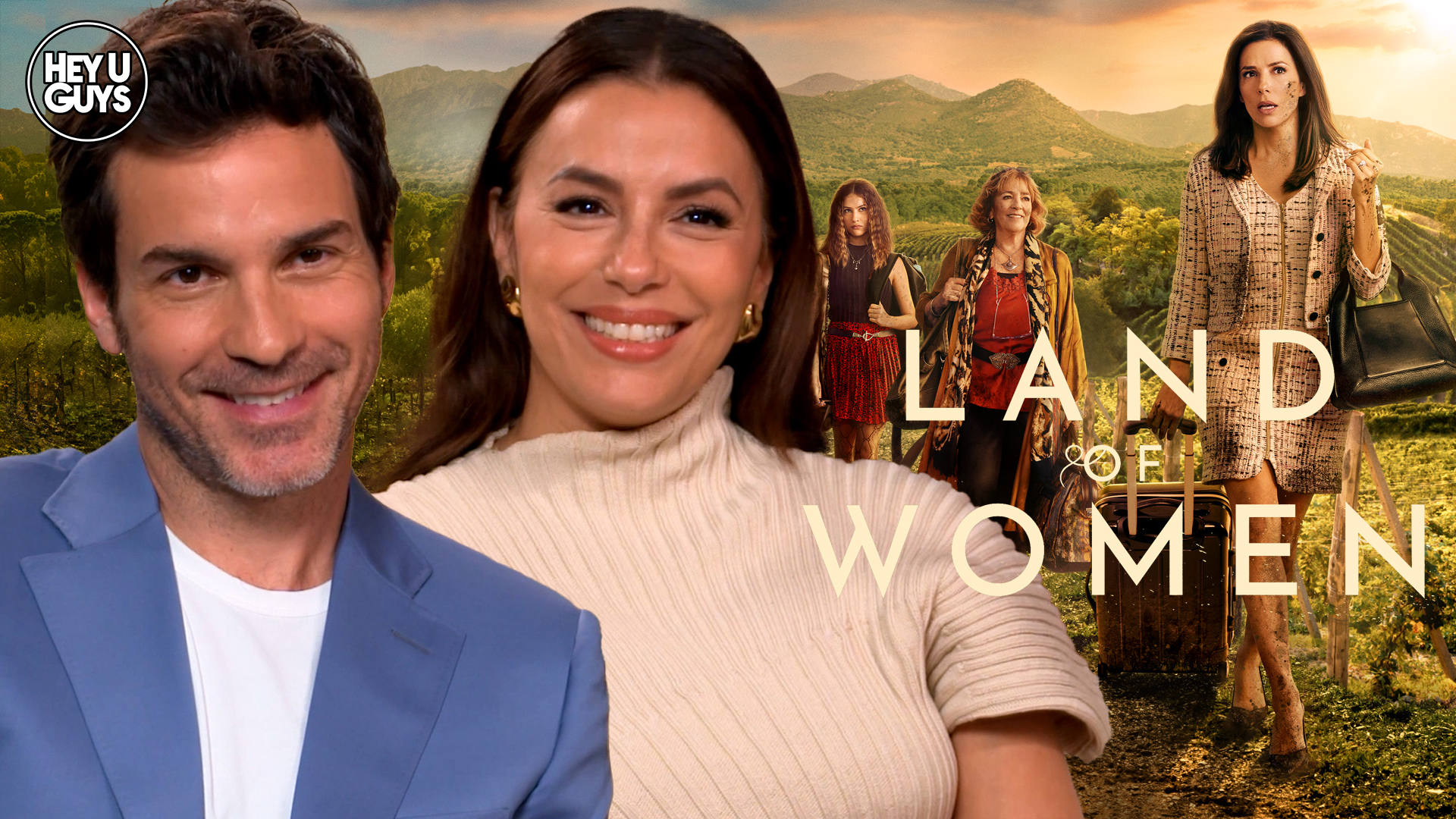 Eva Longoria & Santiago Cabrera Interview - on Land of Women, their new ...