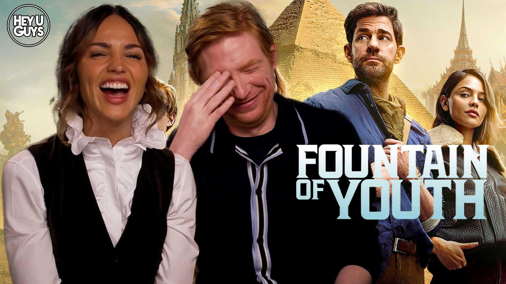Domhnall Gleeson & Eiza Gonzalez on Fountain of Youth