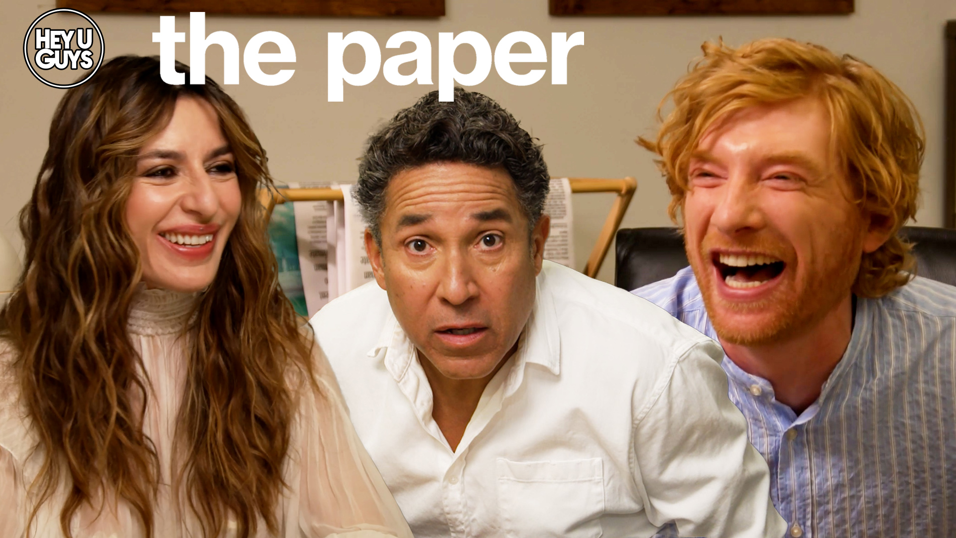 The Paper Cast Interviews: Domhnall Gleeson, Oscar Nunez and Sabrina ...
