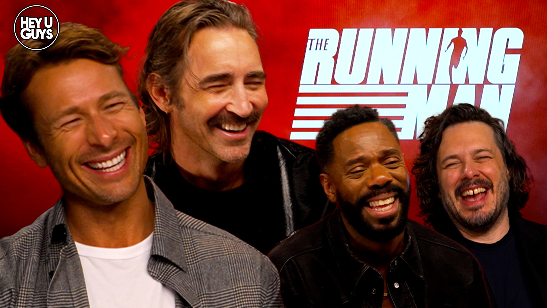 Glen Powell, Edgar Wright, Lee Pace & Colman Domingo on The Running Man ...